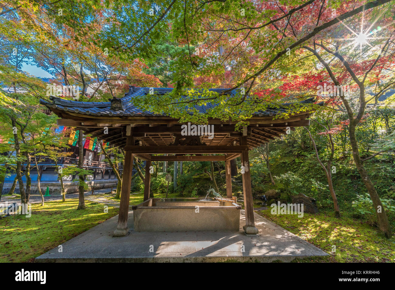 Chozuya or Temizuya (Water ablution pavilion) and Sunstar Colorful ...
