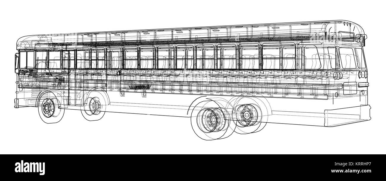 School bus outline vector Stock Vector Image & Art - Alamy