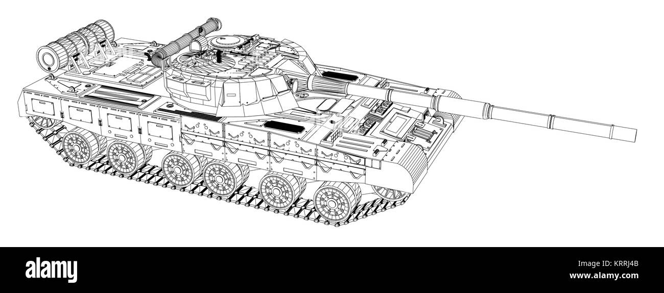 Blueprint of realistic tank Stock Vector Image & Art - Alamy