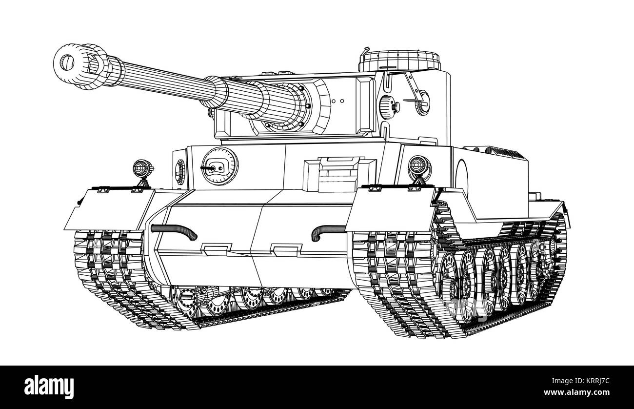 Blueprint of realistic tank Stock Vector Image & Art - Alamy