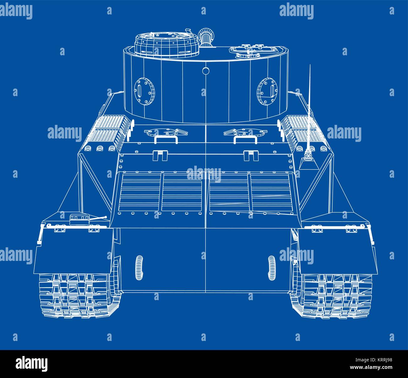 Blueprint of realistic tank Stock Vector Image & Art - Alamy