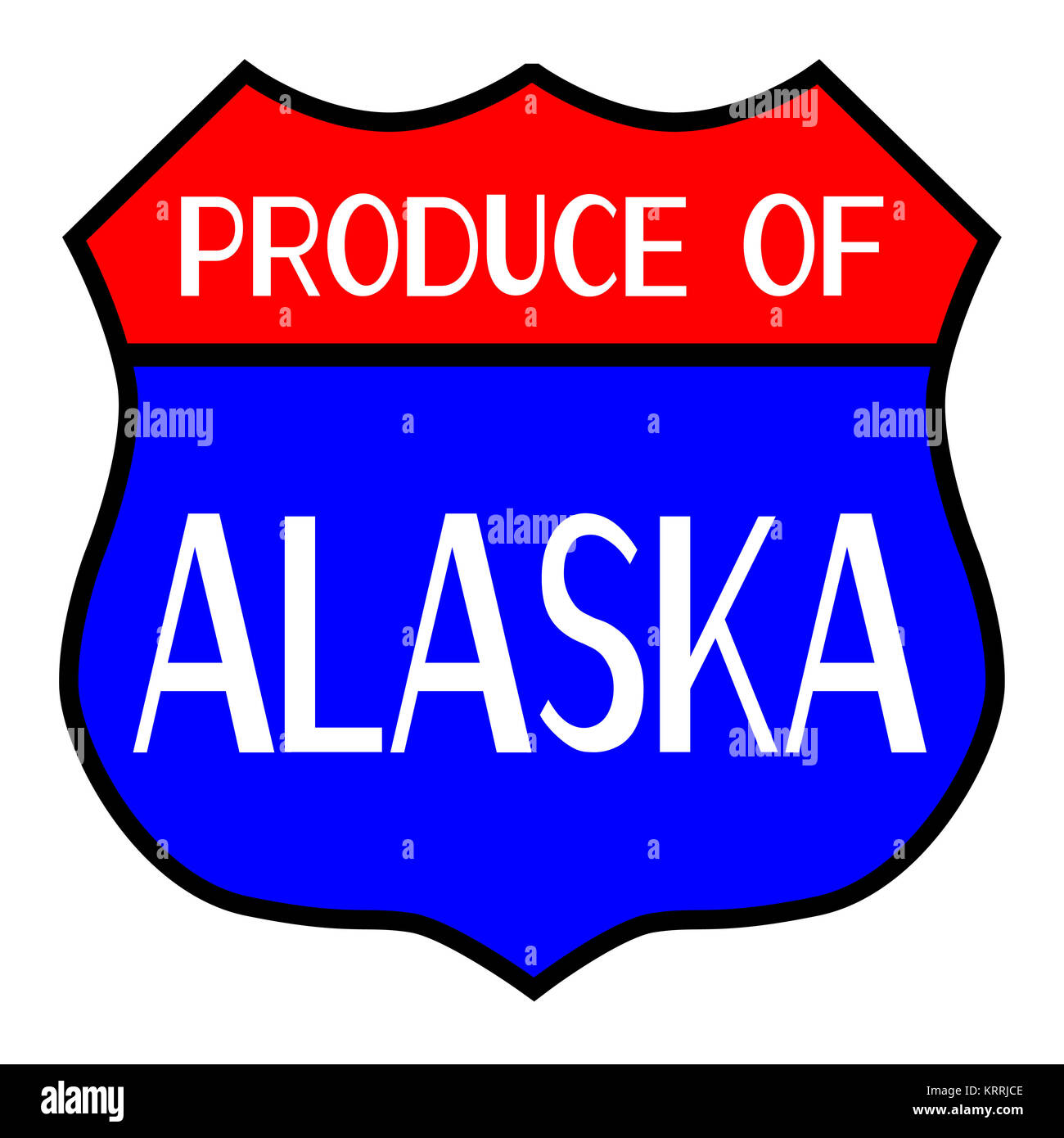 Produce Of Alaska Stock Photo - Alamy