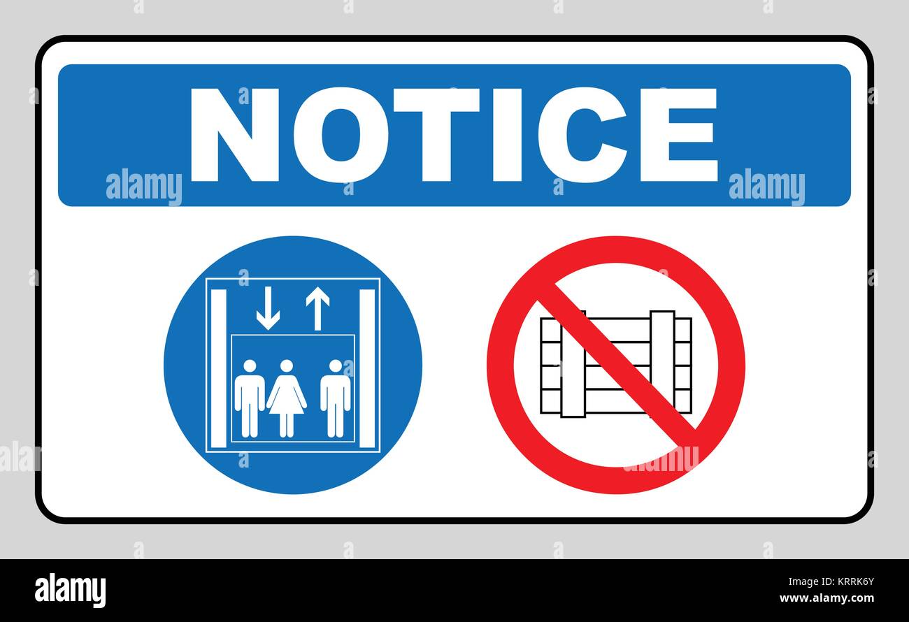Passengers elevator sign. Lift not for freight icon. Vector ...
