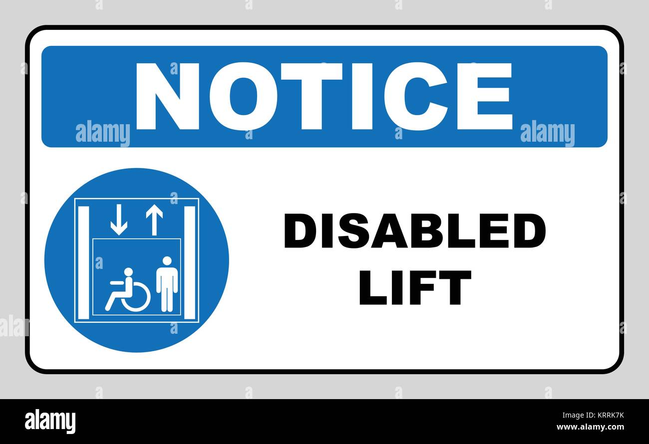 Passengers elevator for disabled sign. Lift vector icon. Vector ...