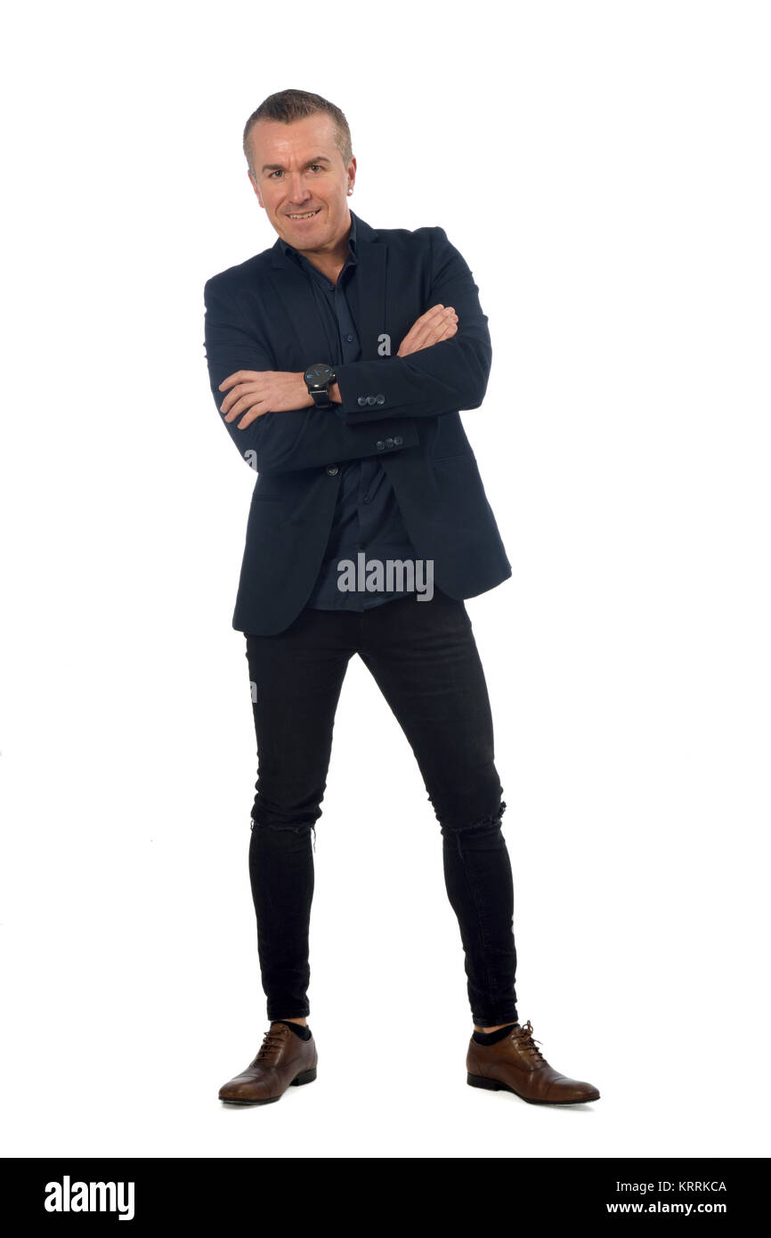 Skinny man arms hi-res stock photography and images - Alamy
