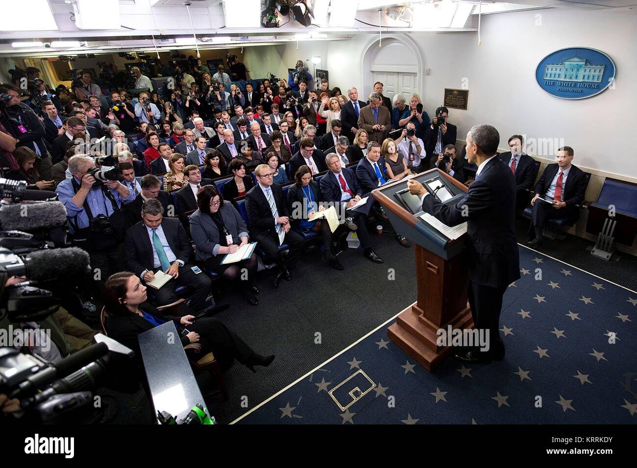 U.S. President Barack Obama holds his final press conference at the ...