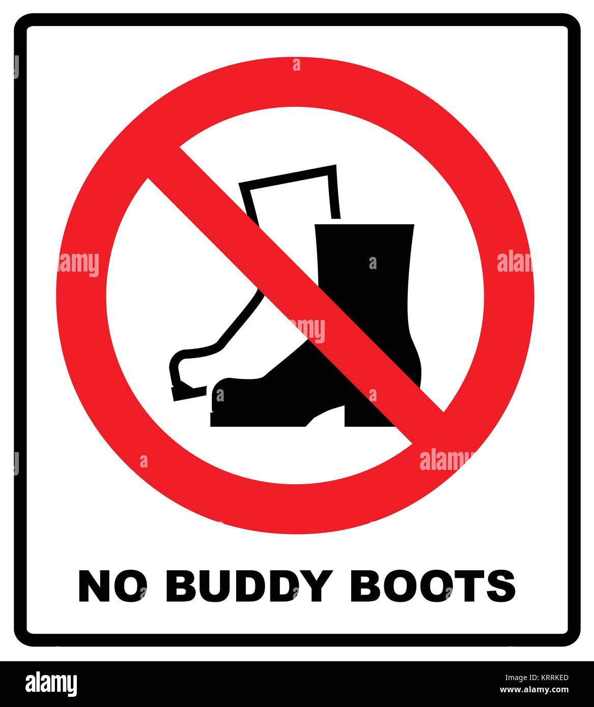 Footwear prohibition Stock Vector Images - Alamy