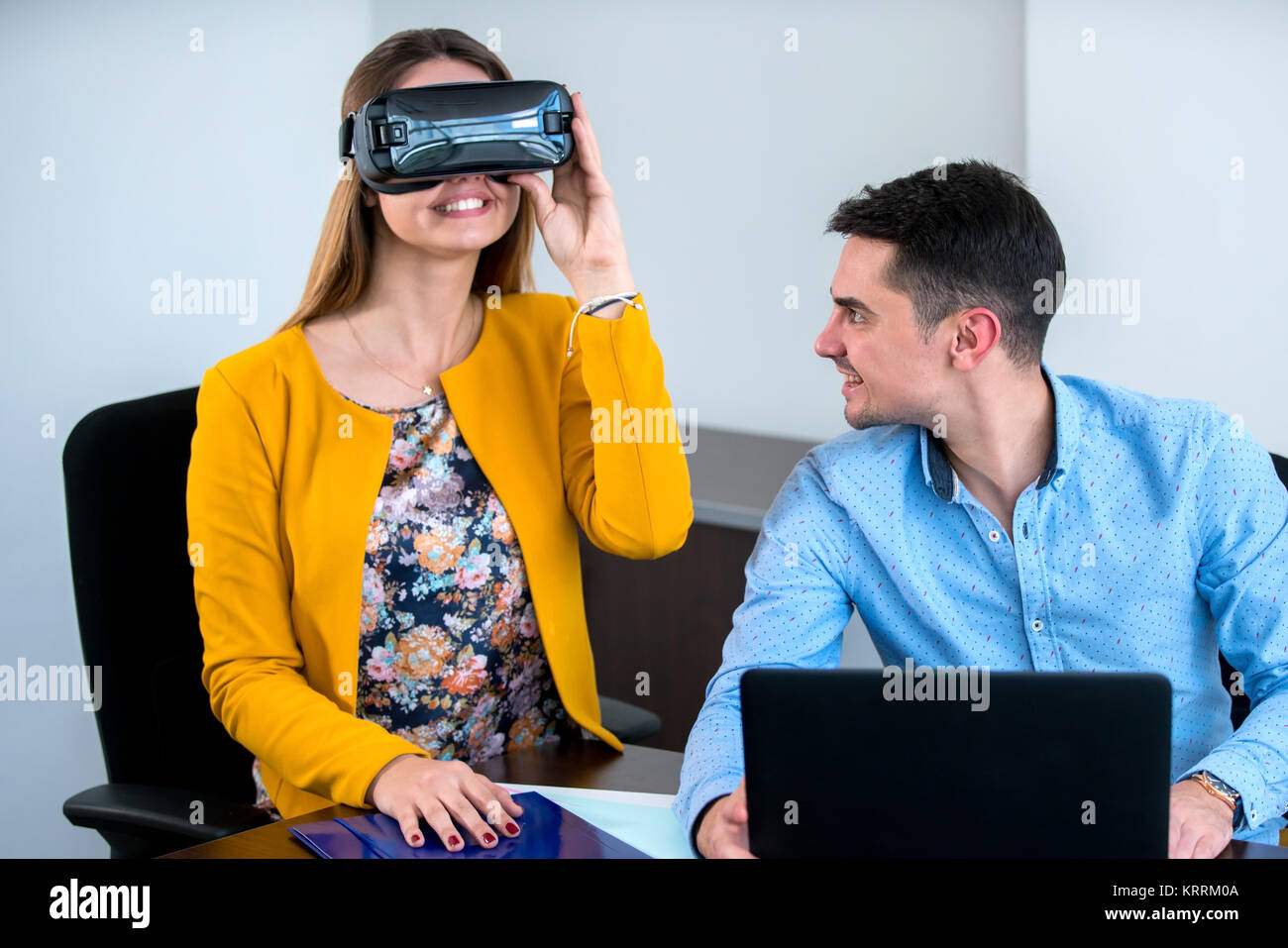 Young people having fun at startup metting discusting ideas Stock Photo ...