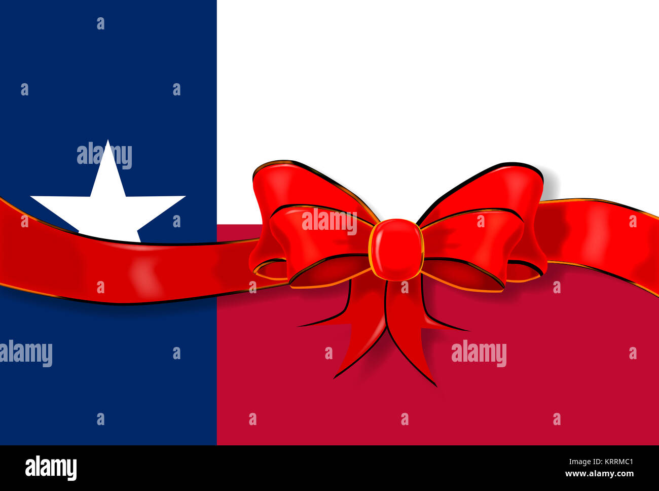Texas Flag Ribbon Stock Photo - Alamy