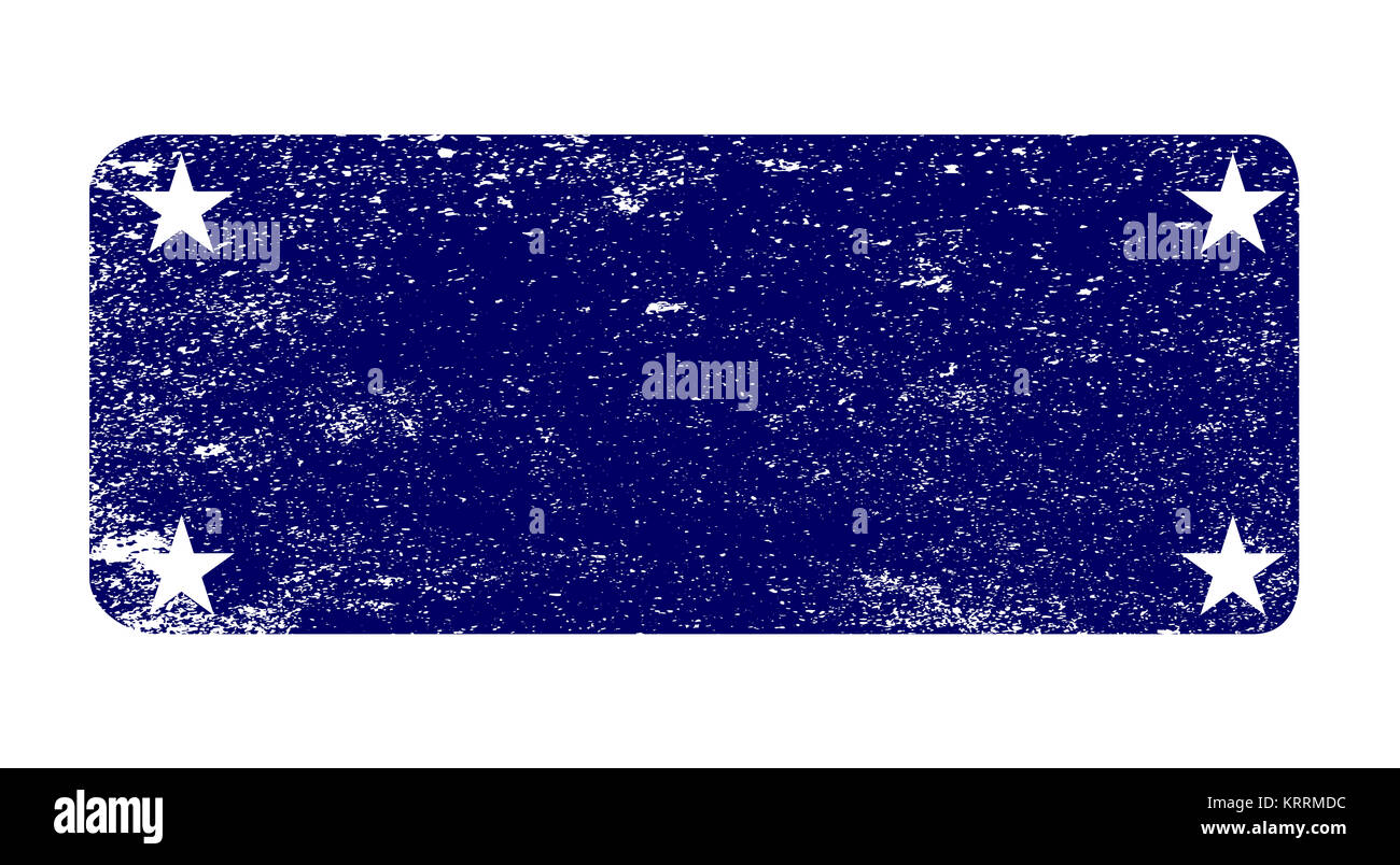 Blue Blank Ink Stamp Stock Photo - Alamy