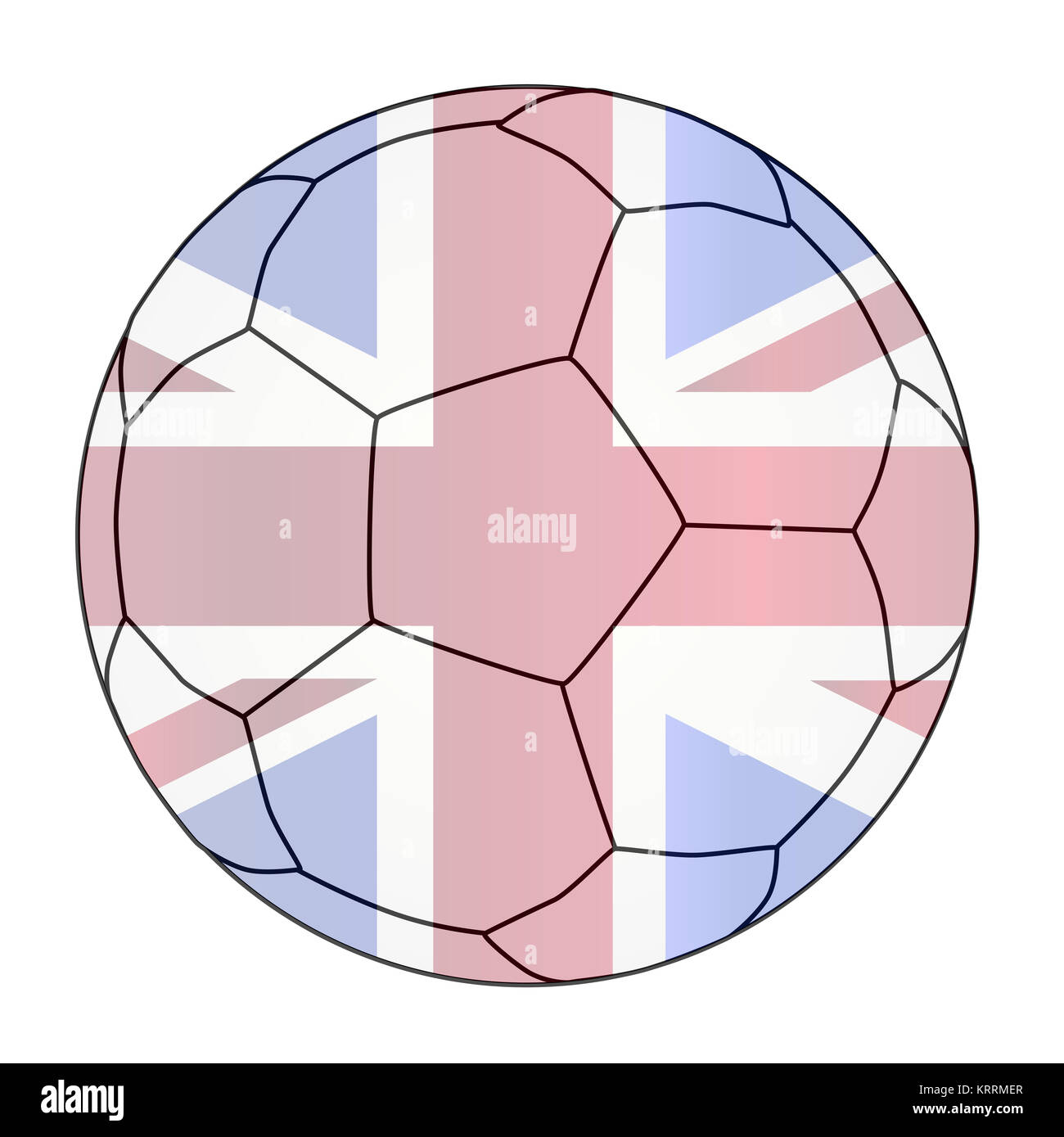 Union Jack Soccer Football Stock Photo - Alamy