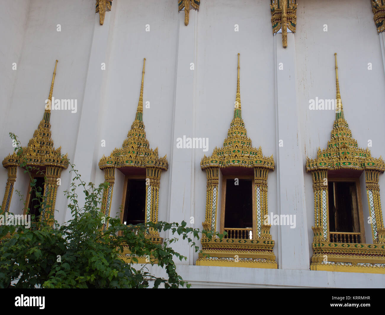 Gold Temple Windows Stock Photo - Alamy