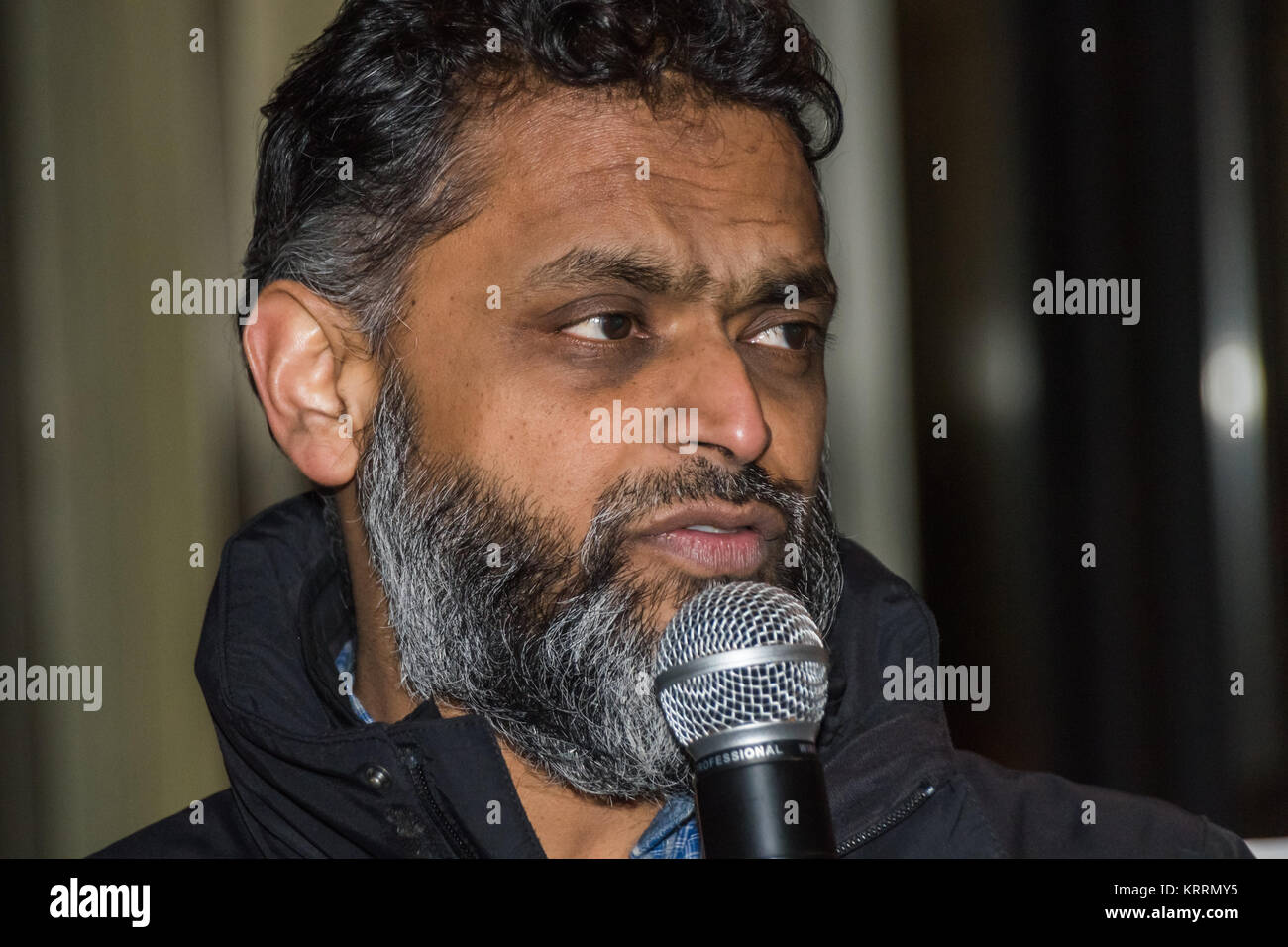 Former Guantanamo detainee Moazzam Begg, speaks. He was one of seven ...