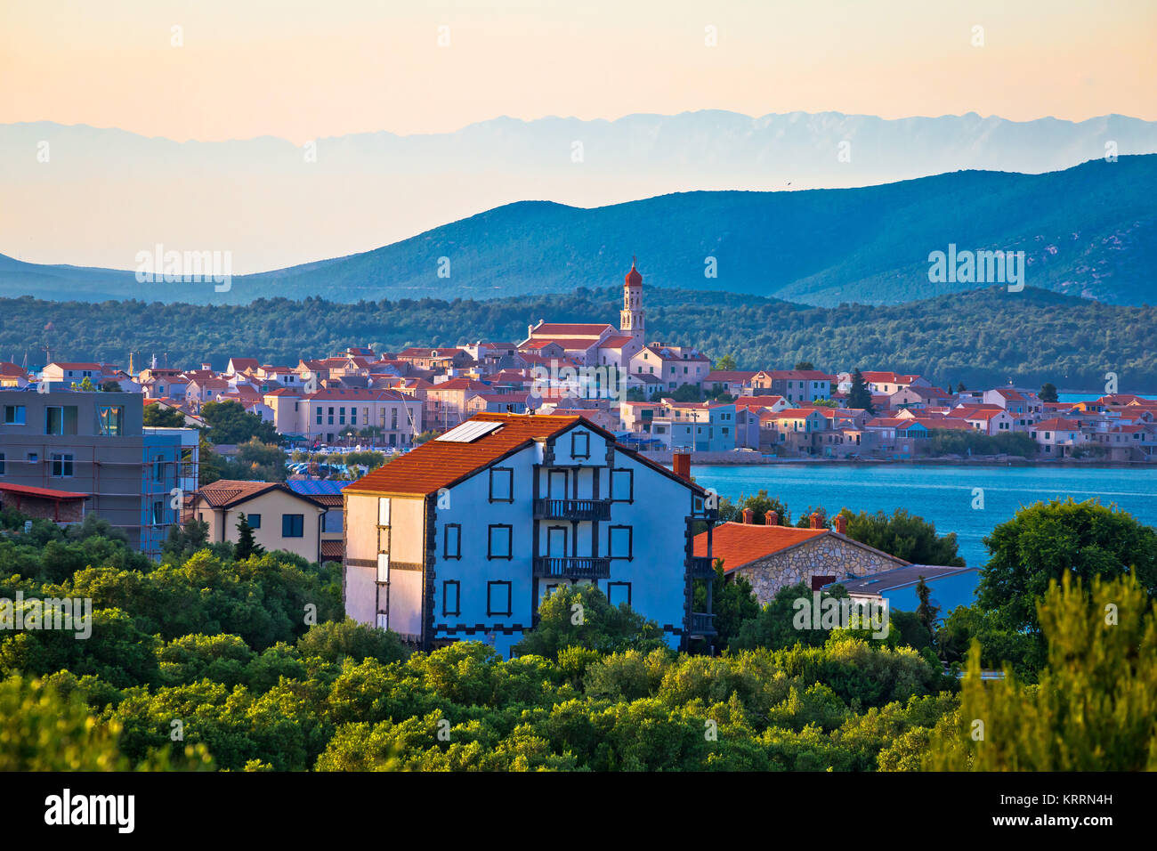 Town of Betina on Murter island view Stock Photo - Alamy
