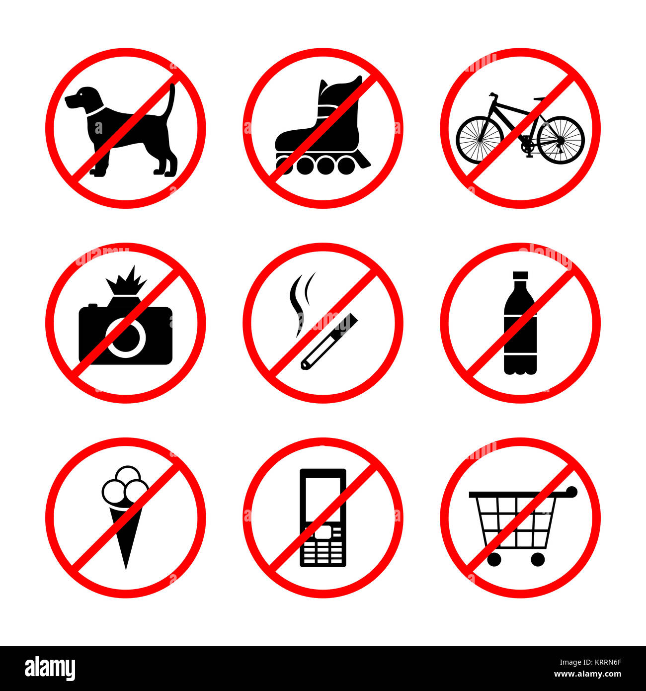 Set fire signs on Cut Out Stock Images & Pictures - Alamy