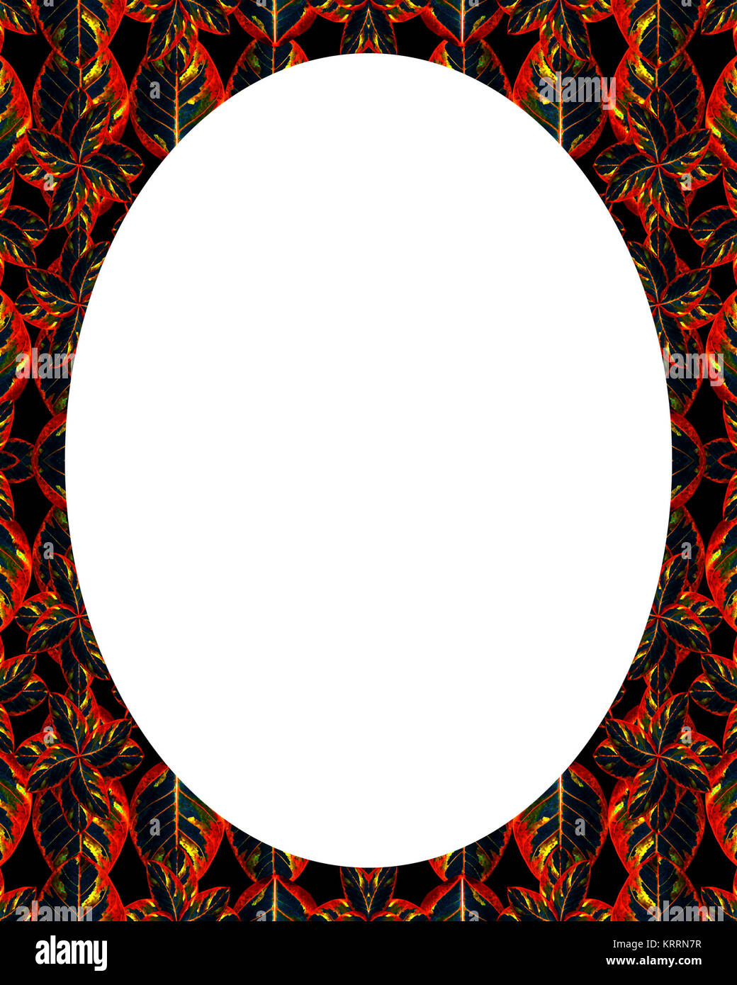 Circle Frame Background with Decorated Borders Stock Photo - Alamy