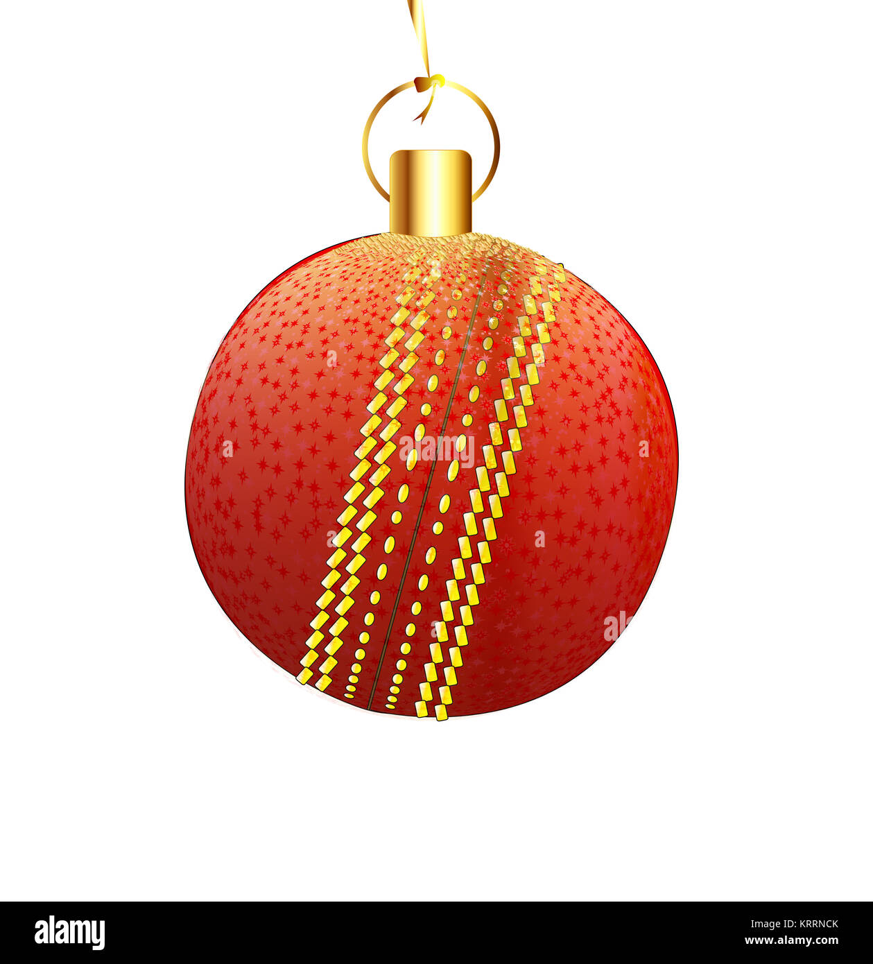 Christmas Decoration Cricket Ball Stock Photo - Alamy