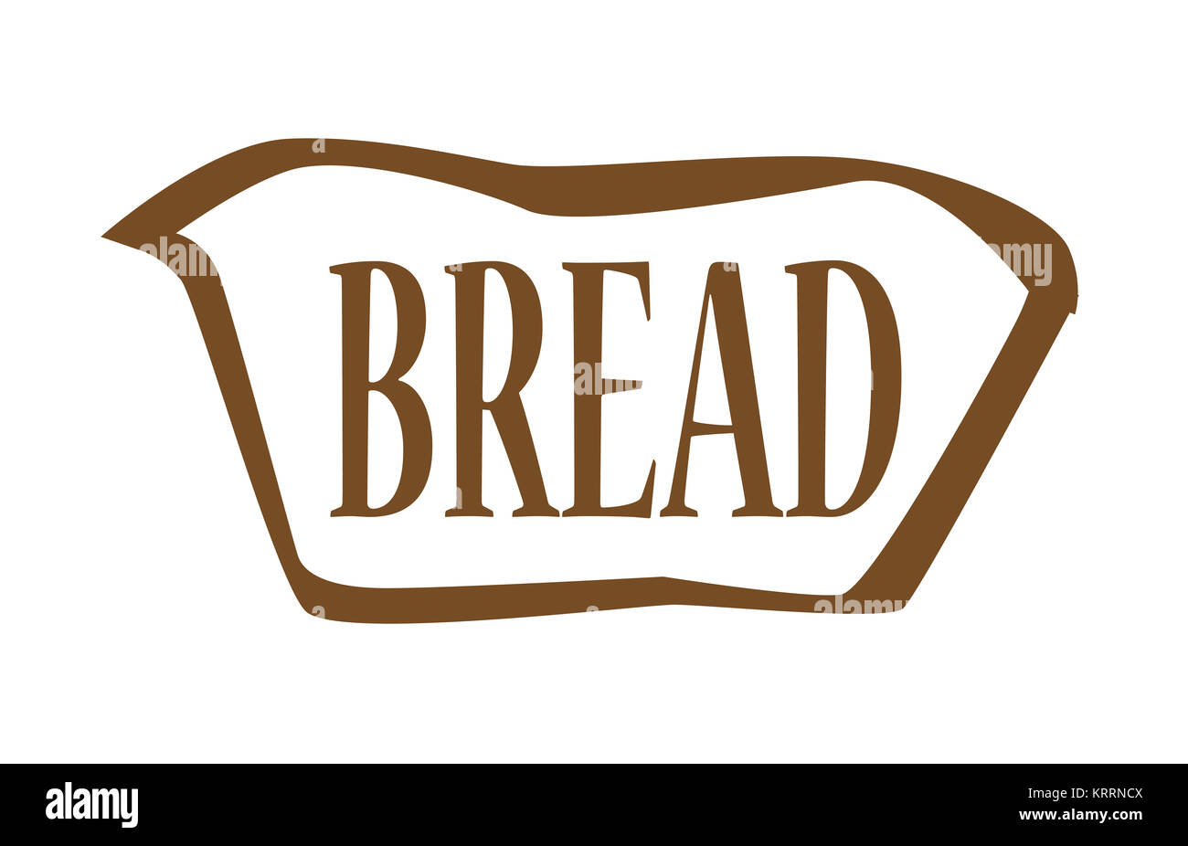 Bread Outline Icon Stock Photo - Alamy