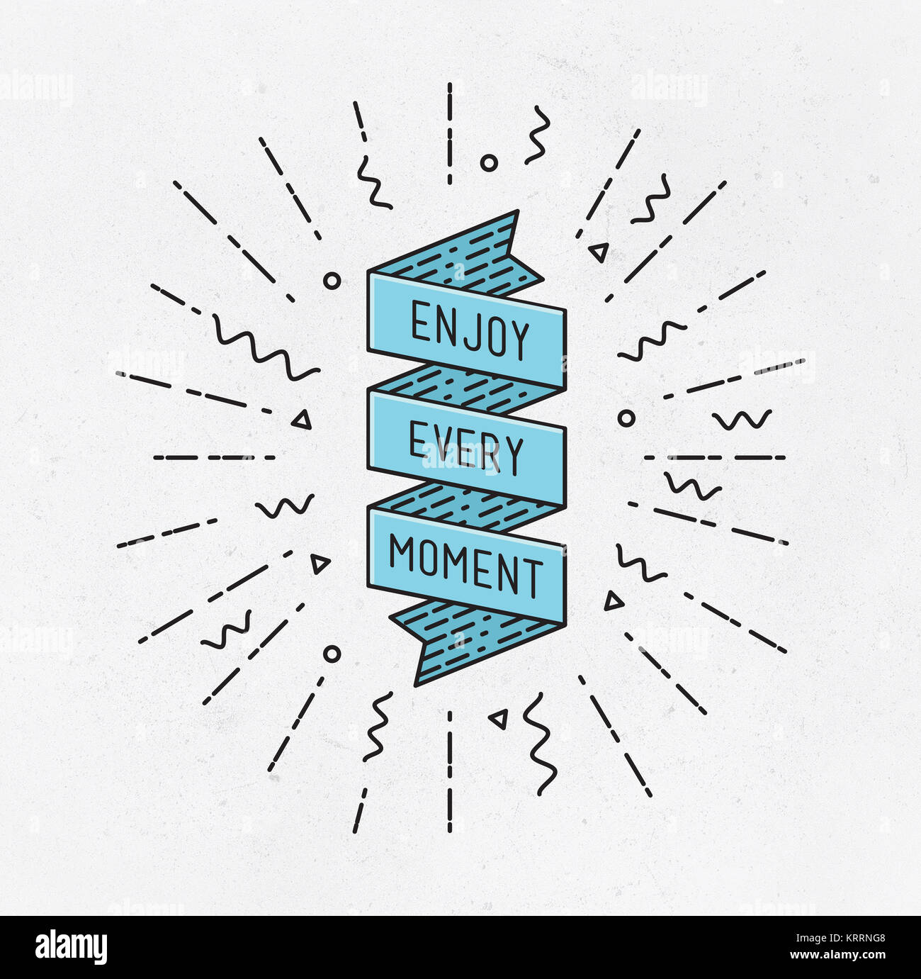 Enjoy every moment Inspirational illustration, motivational quotes ...