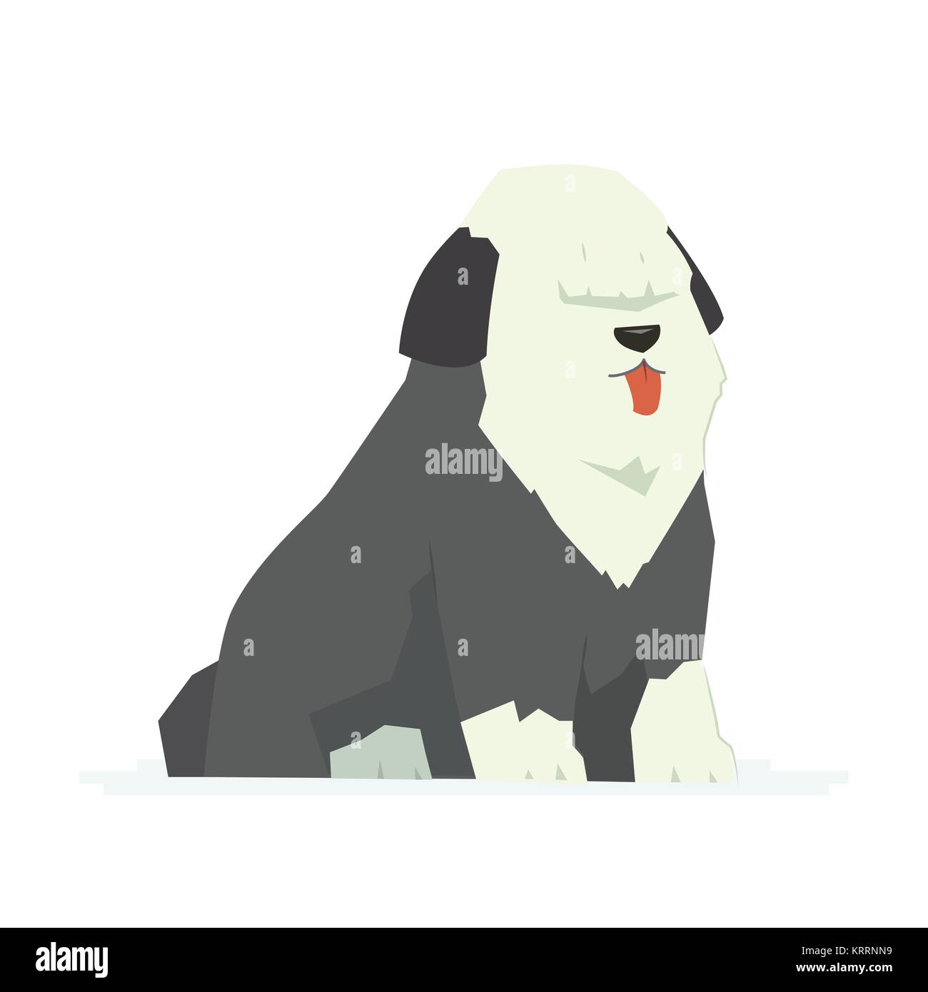Cute bobtail - modern vector cartoon characters illustration Stock ...