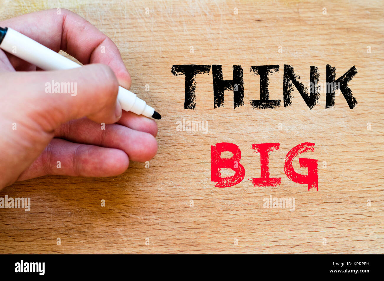 Think big text concept Stock Photo - Alamy