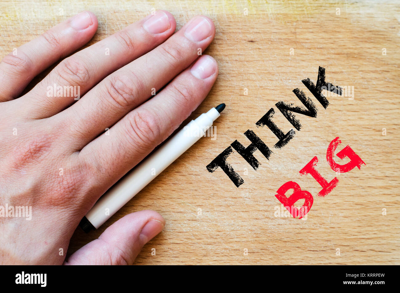 Think big text concept Stock Photo - Alamy
