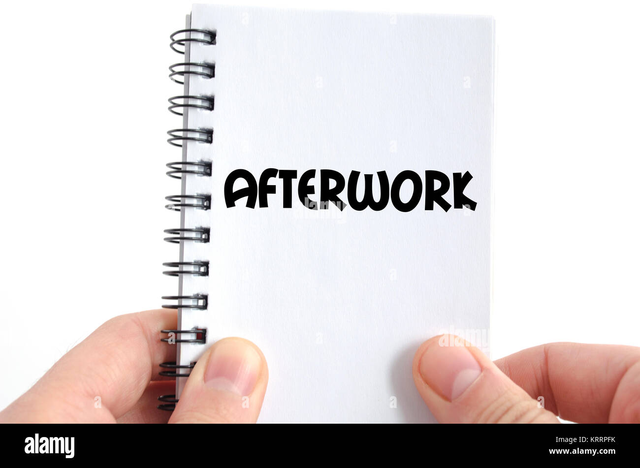 Afterwork text concept Stock Photo - Alamy
