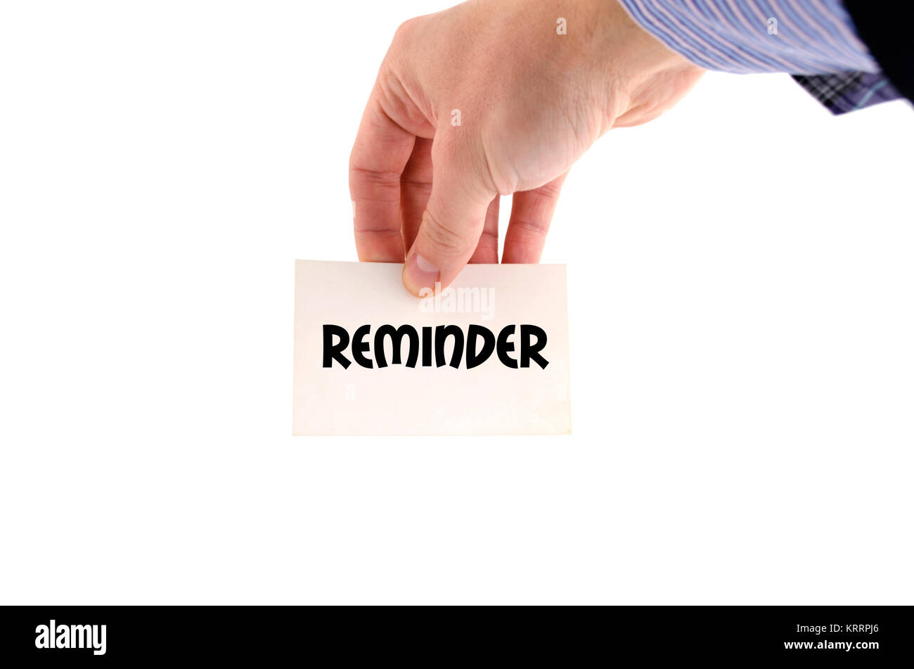 Reminder text concept Stock Photo - Alamy