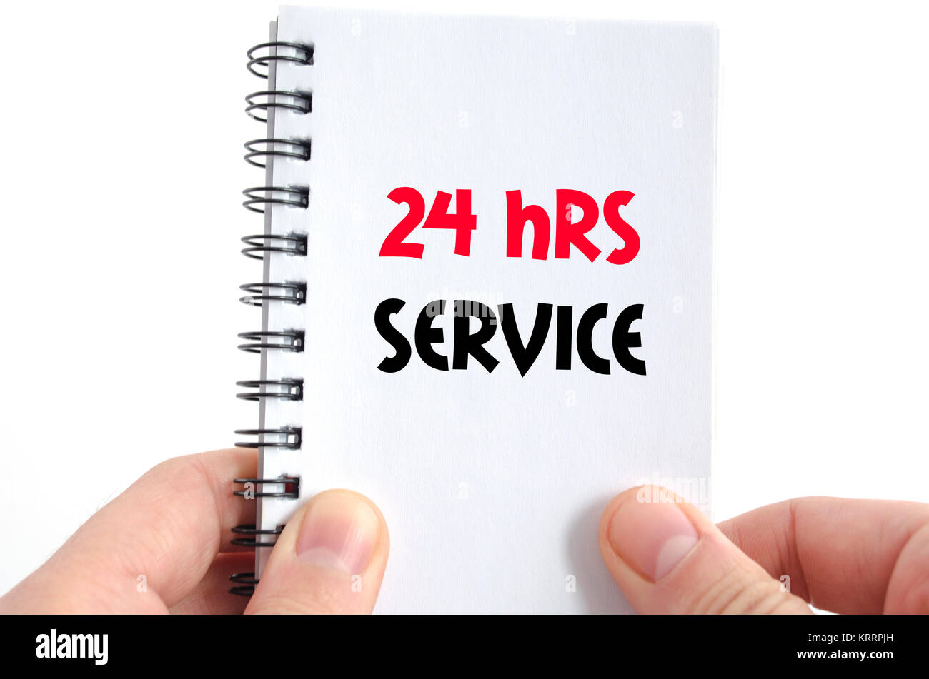 24 hrs service text concept Stock Photo - Alamy