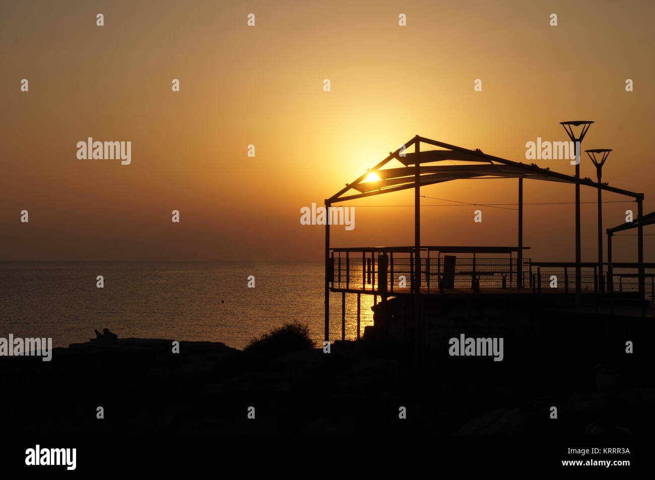 sunrise taken in Cyprus with silhouette Stock Photo - Alamy
