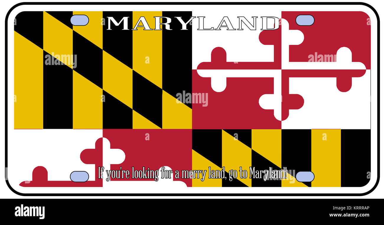 Maryland license plate hi-res stock photography and images - Alamy