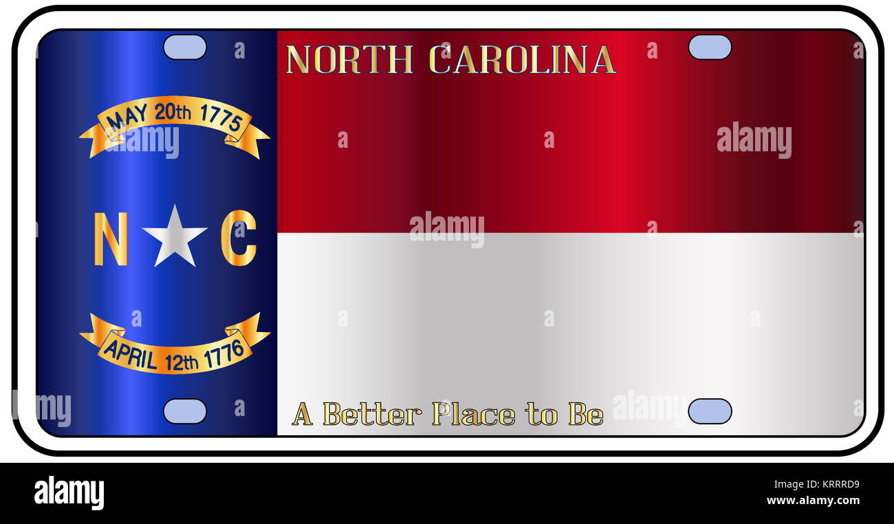 North carolina license plate hi-res stock photography and images - Alamy