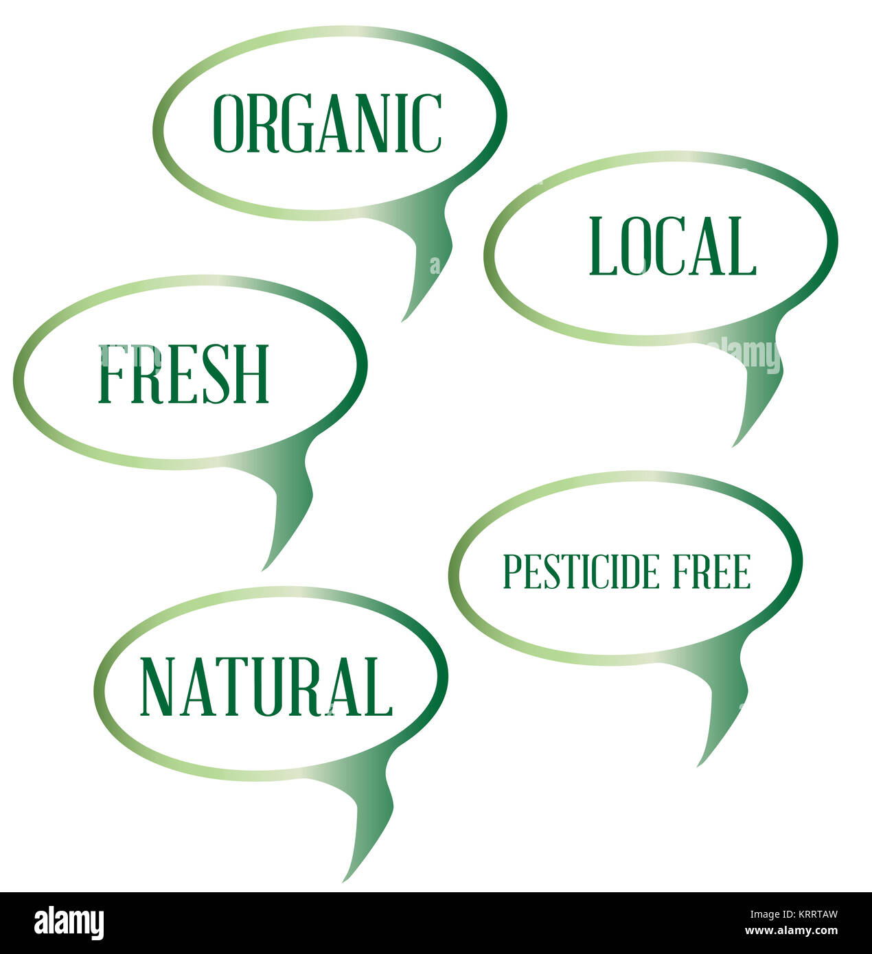 Organic Speech Bubbles Stock Photo - Alamy
