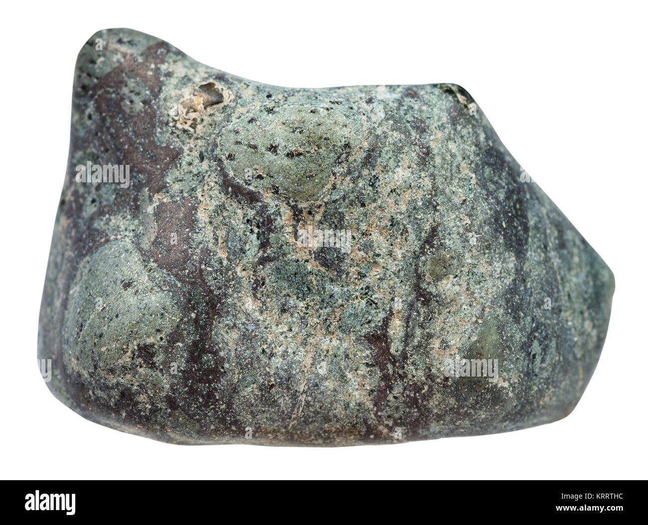 pebble of Suevite (impactite breccia) stone Stock Photo - Alamy