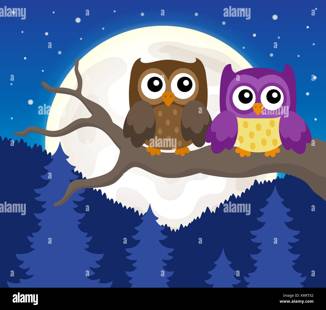 6 owls hi-res stock photography and images - Alamy