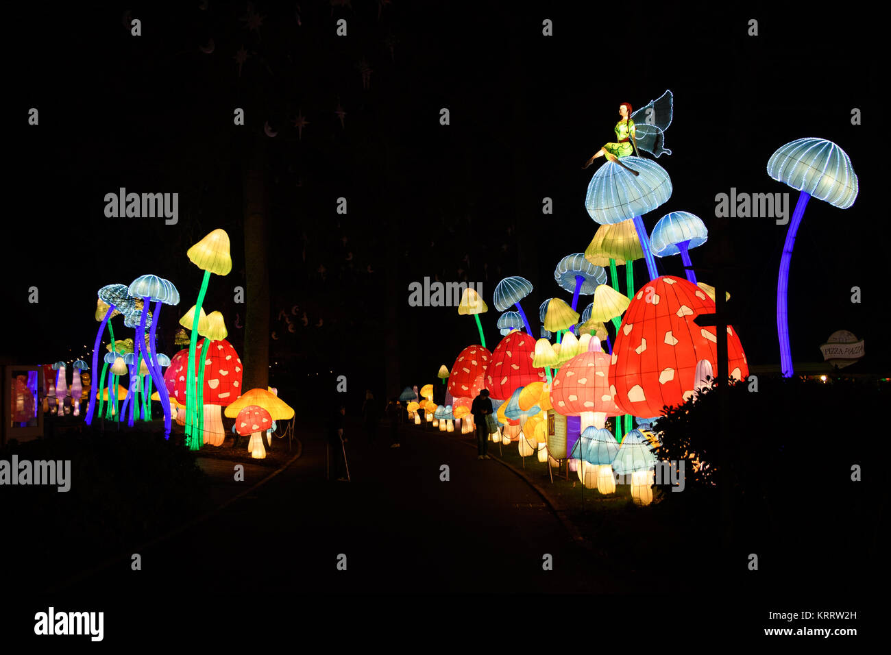Lanterns on display for the Festival of Light at Longleat 2017 Stock ...