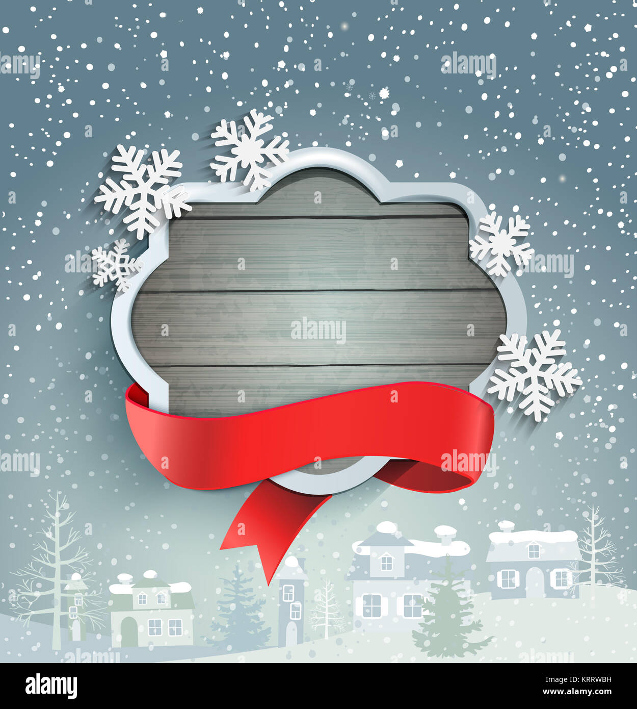 Christmas frame with winter background Stock Photo - Alamy