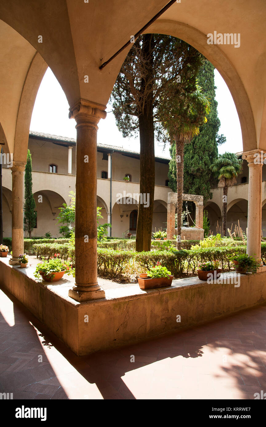 Romanesque and Italian Gothic cloister of Convento di Sant'Agostino ...