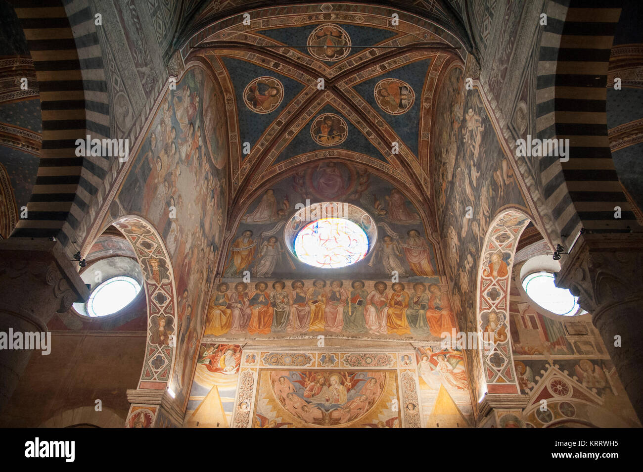 Fresco Old Testament cycle and New Testament cycle in Romanesque ...