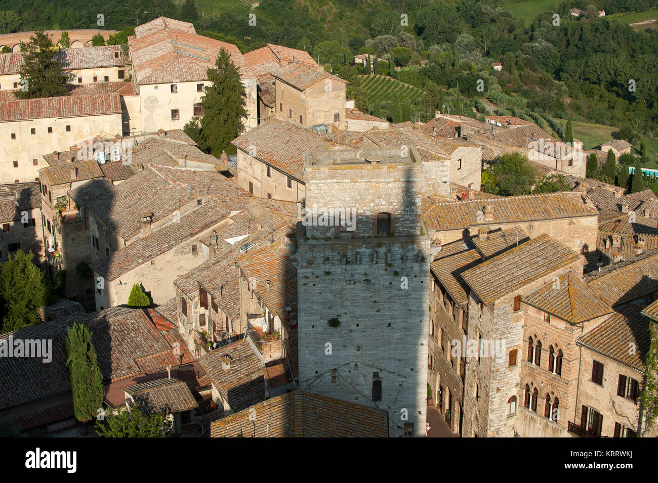 Medieval tuscan architecture of the middle ages hi-res stock ...