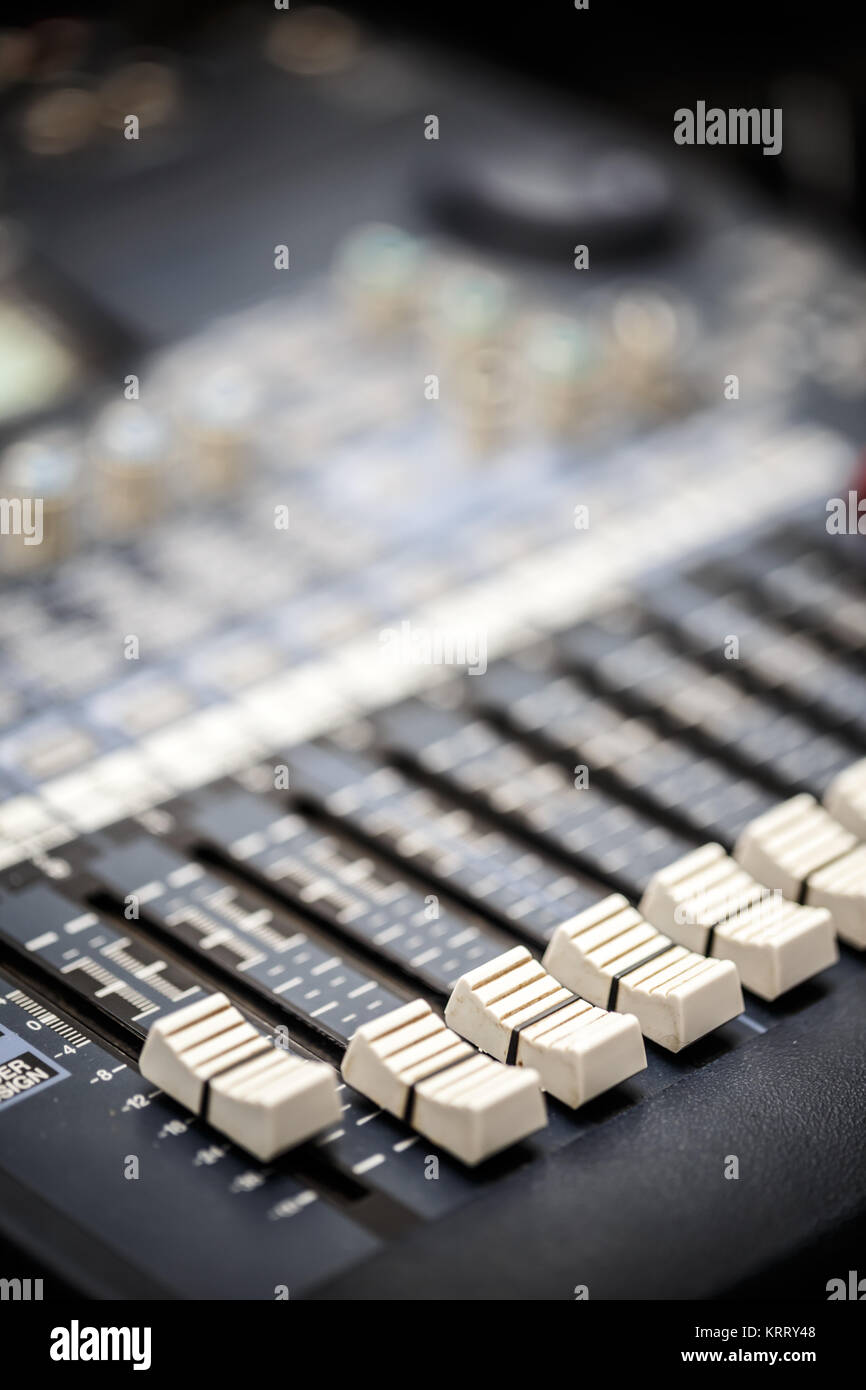 Music mixer button Stock Photo - Alamy
