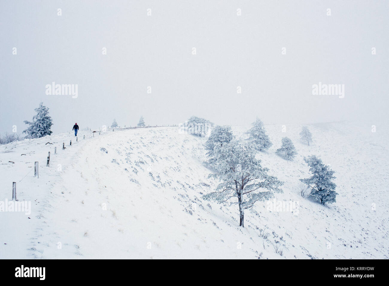 Snow moutain landscape during winter Stock Photo - Alamy