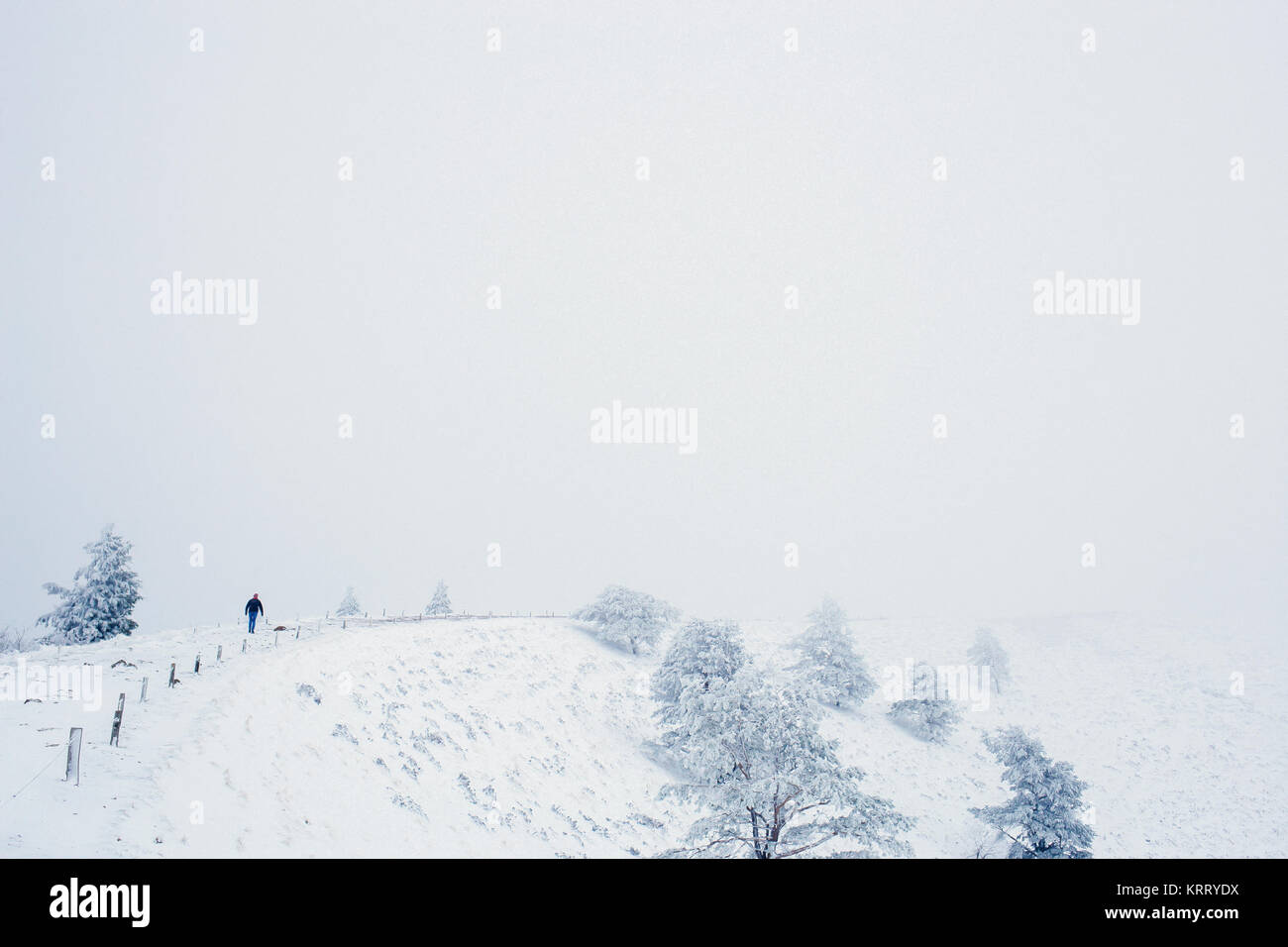 Snow moutain landscape during winter Stock Photo - Alamy
