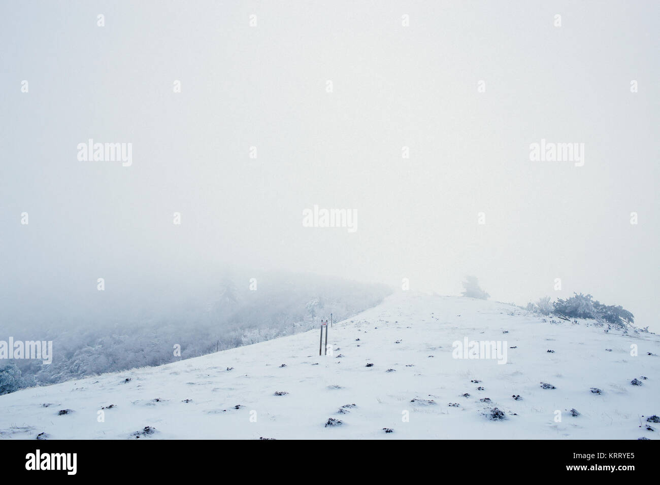 Snow moutain landscape during winter Stock Photo - Alamy