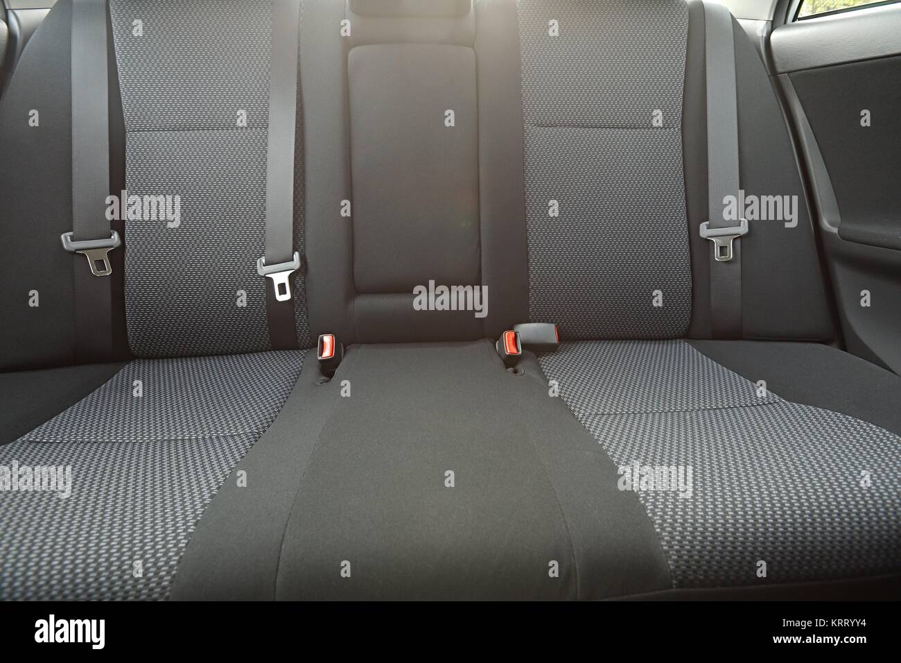 Car Interior Backseats Stock Photo - Alamy