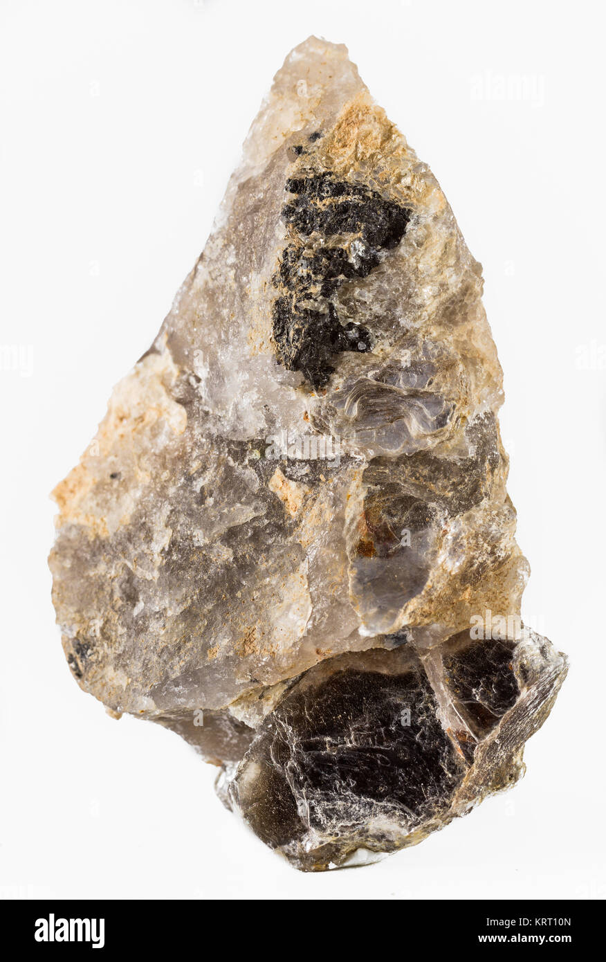 Muscovite mineral on white background Stock Photo - Alamy