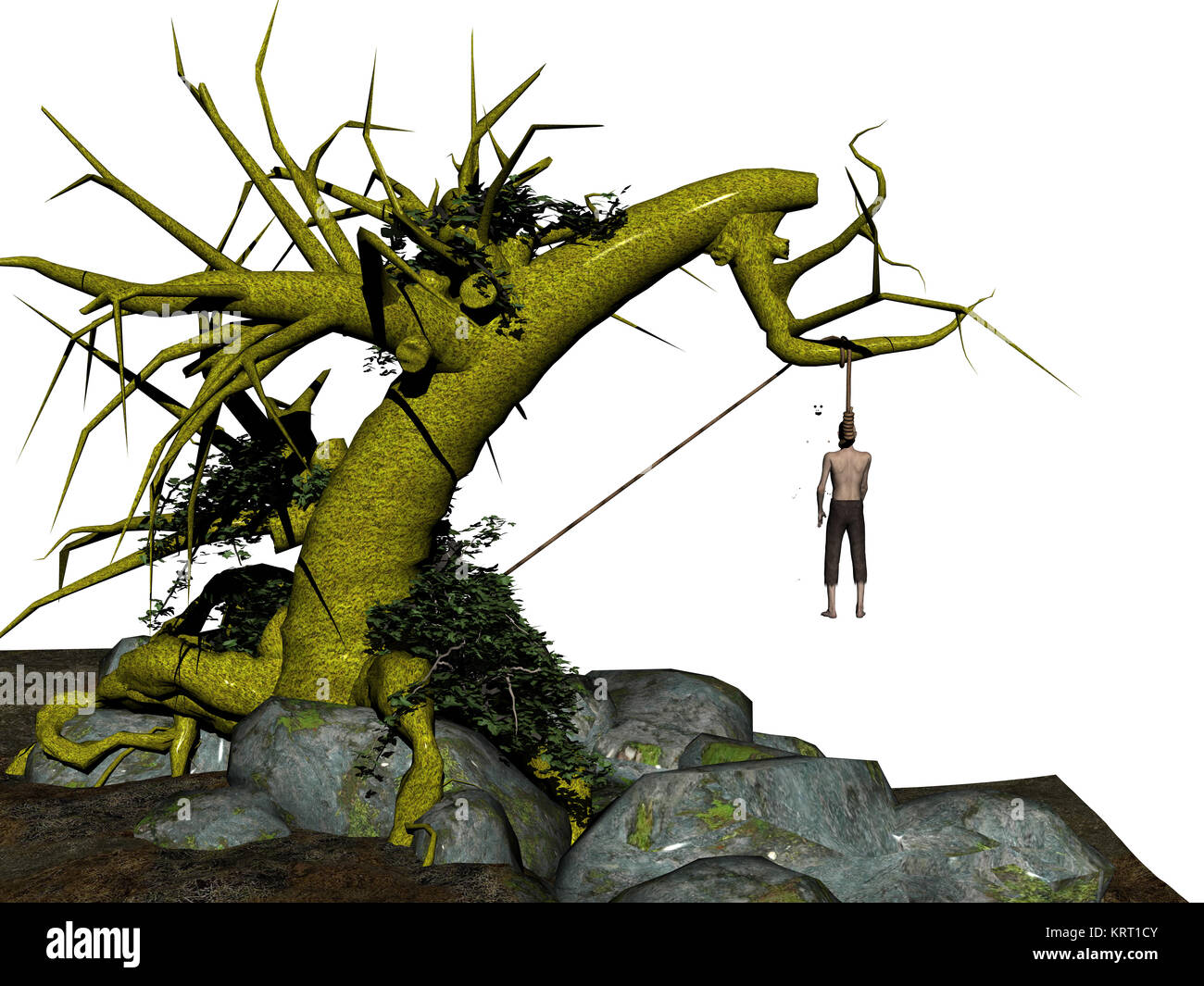 gallows tree free Stock Photo - Alamy