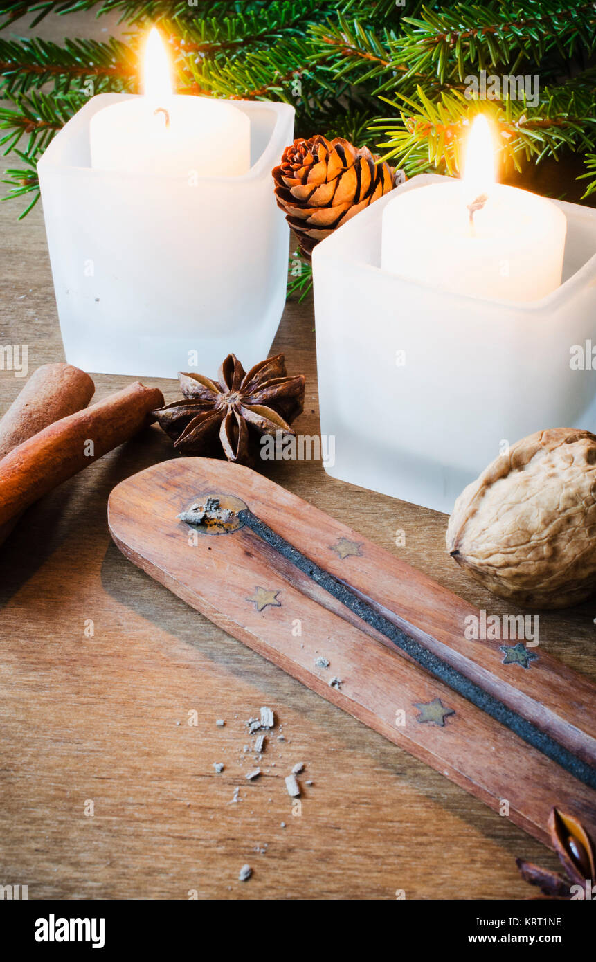 Christmas Background. Winter Holidays. Festive Evening Stock Photo - Alamy