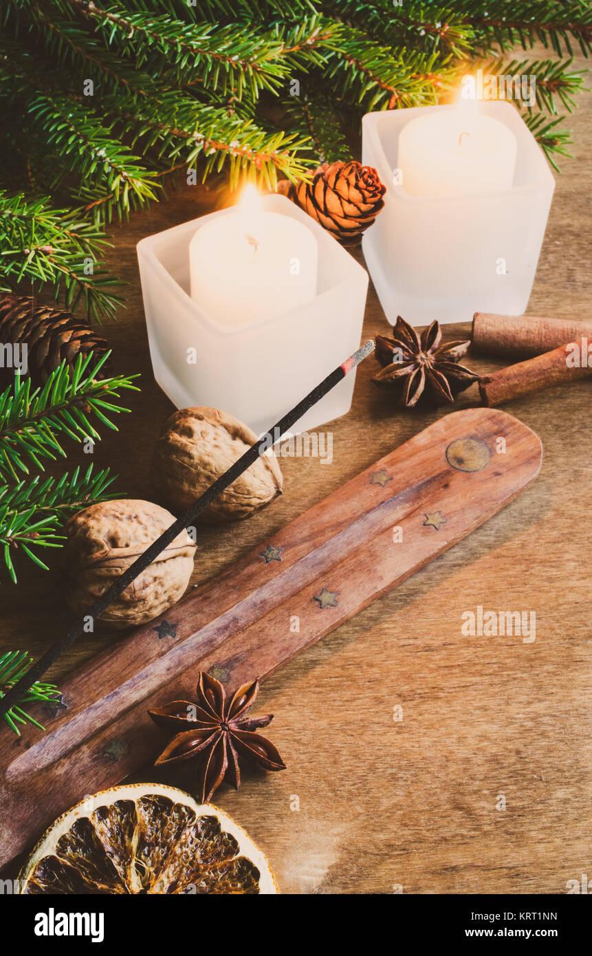 Christmas Background. Winter Holidays. Festive Evening Stock Photo - Alamy