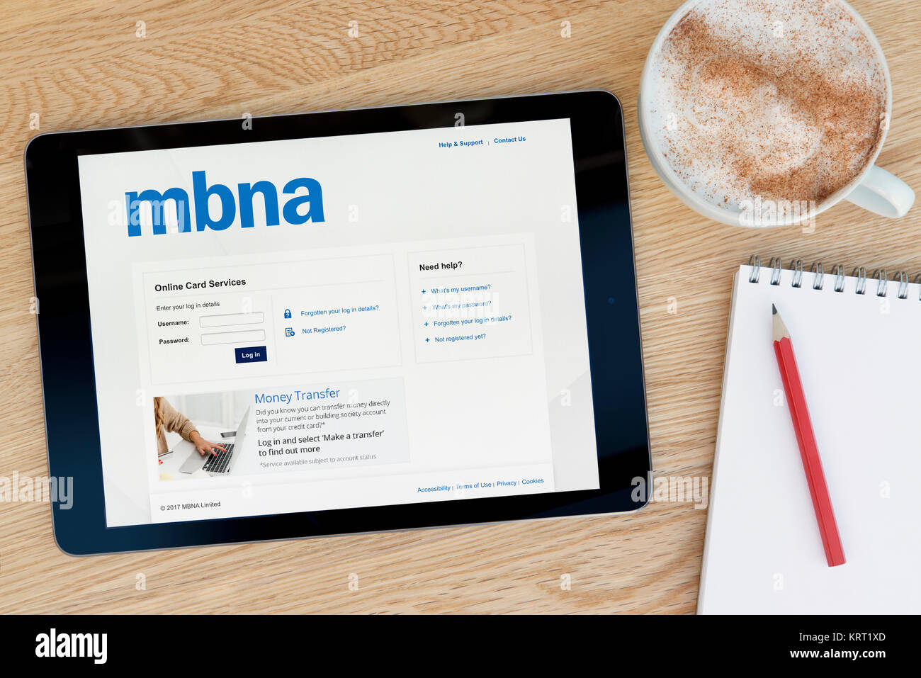 Mbna page hi-res stock photography and images - Alamy